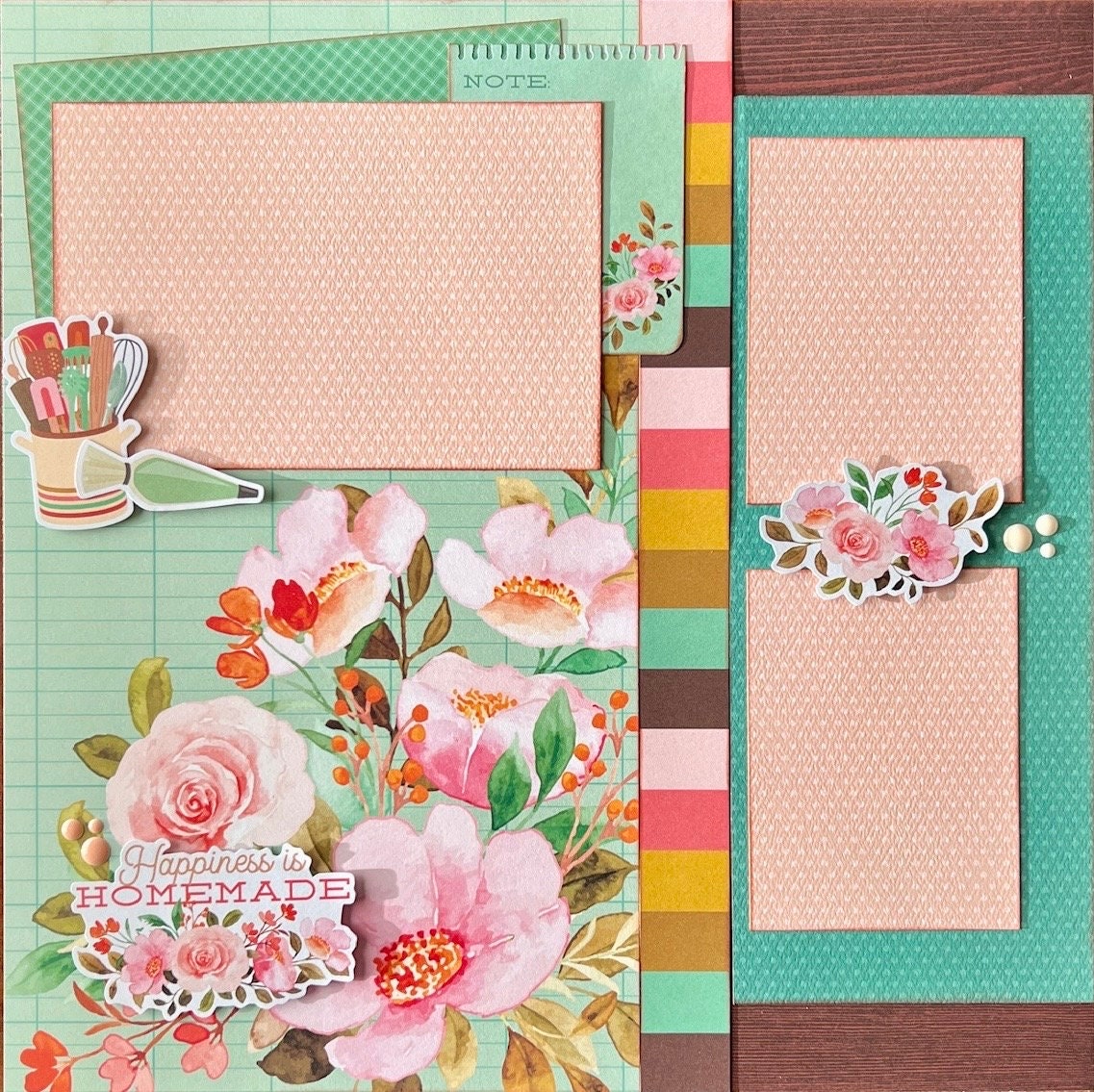 In This Kitchen 12x12 Scrapbook Page Layout Kit - Etsy