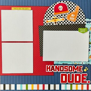 Handsome Dude 12x12 Scrapbook Layout Page Kit - Etsy