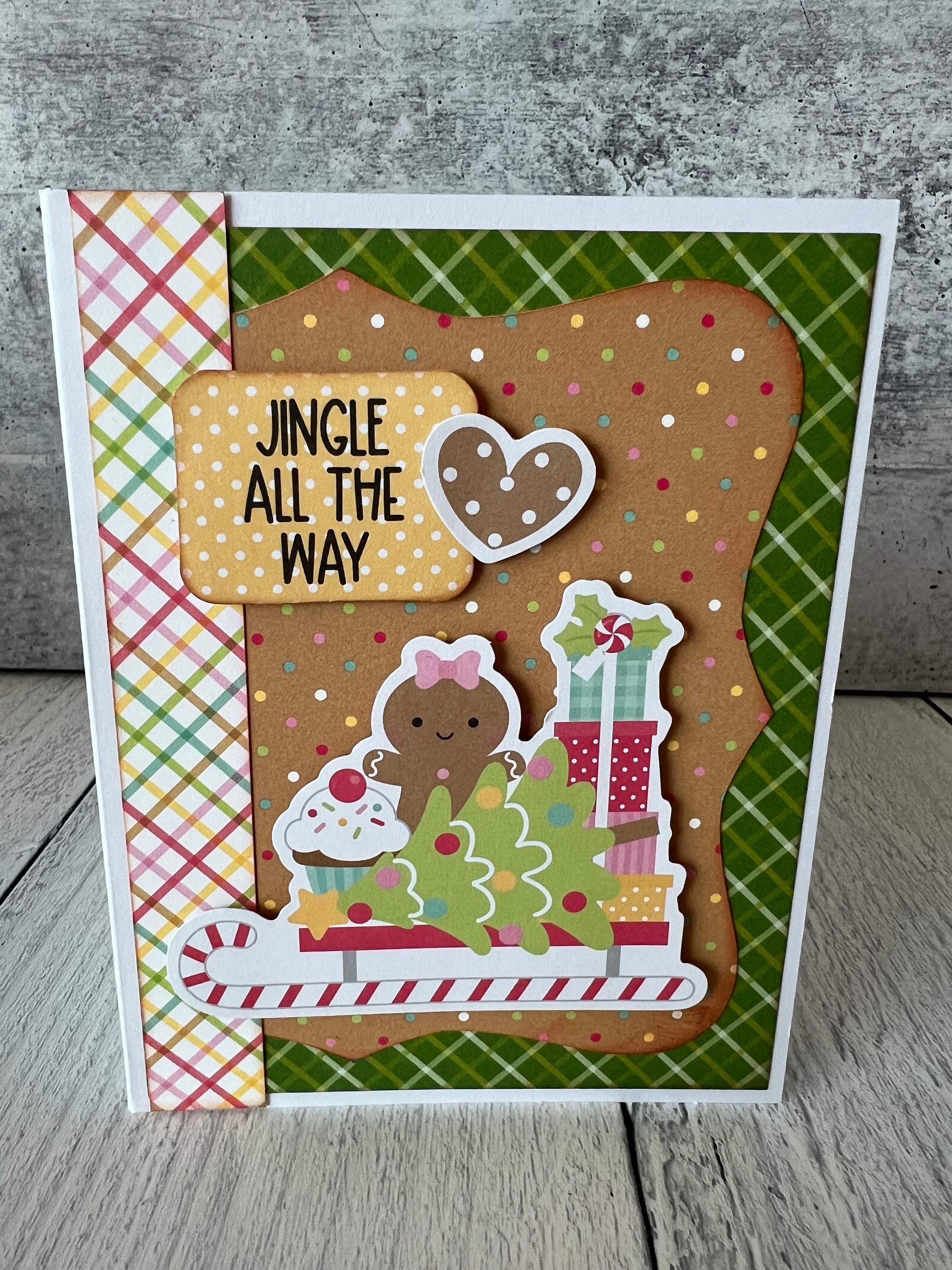 Gingerbread Kisses 4 DIY Greeting Card Kit - Etsy