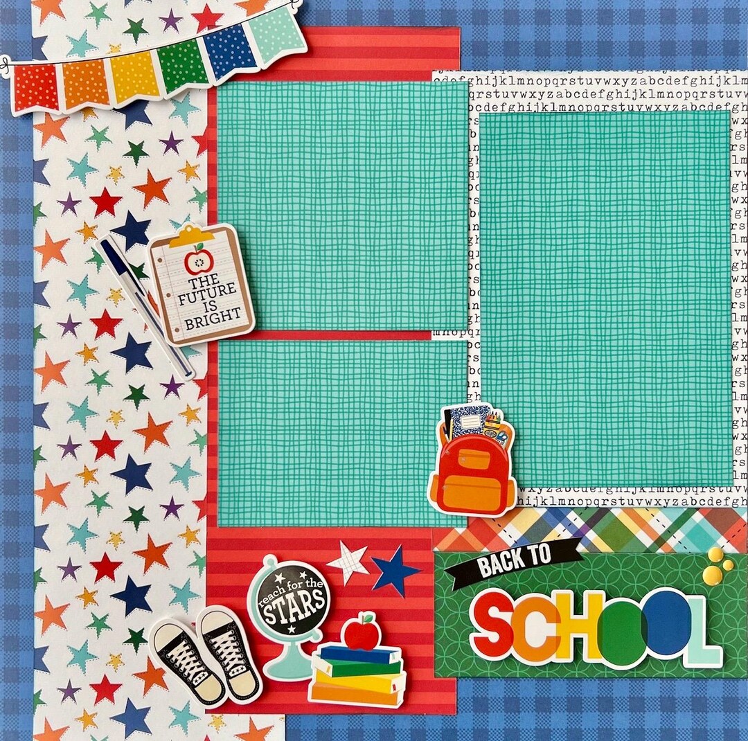 Hello Middle School 12x12 Two Page Layout Kit - Etsy