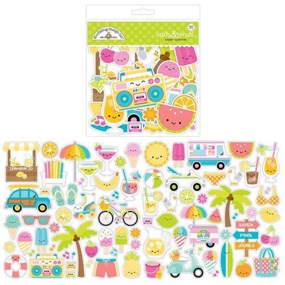 Doodlebug Design Odds and Ends Die Cut Ephemera - Etsy