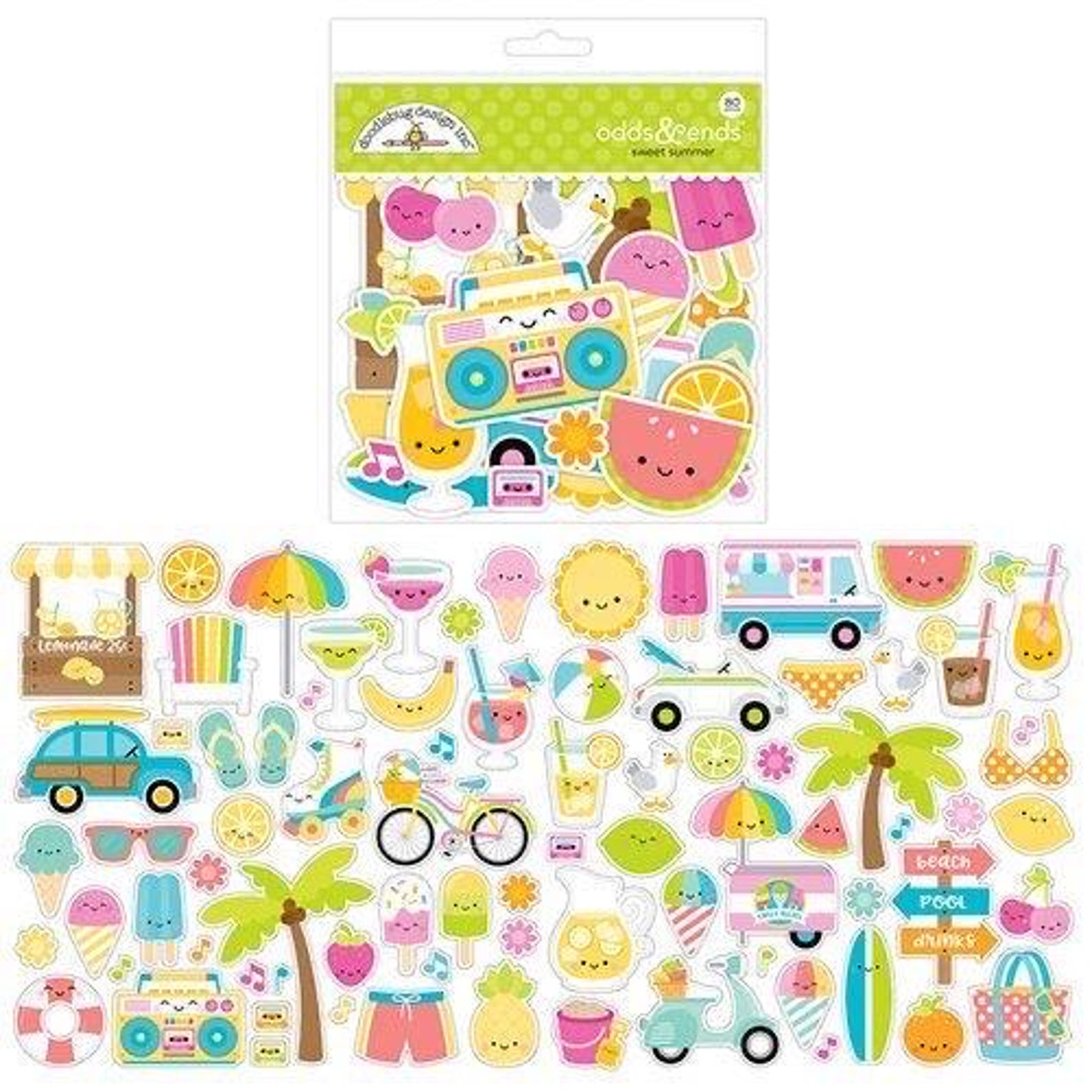 Doodlebug Design Odds and Ends Die Cut Ephemera - Etsy