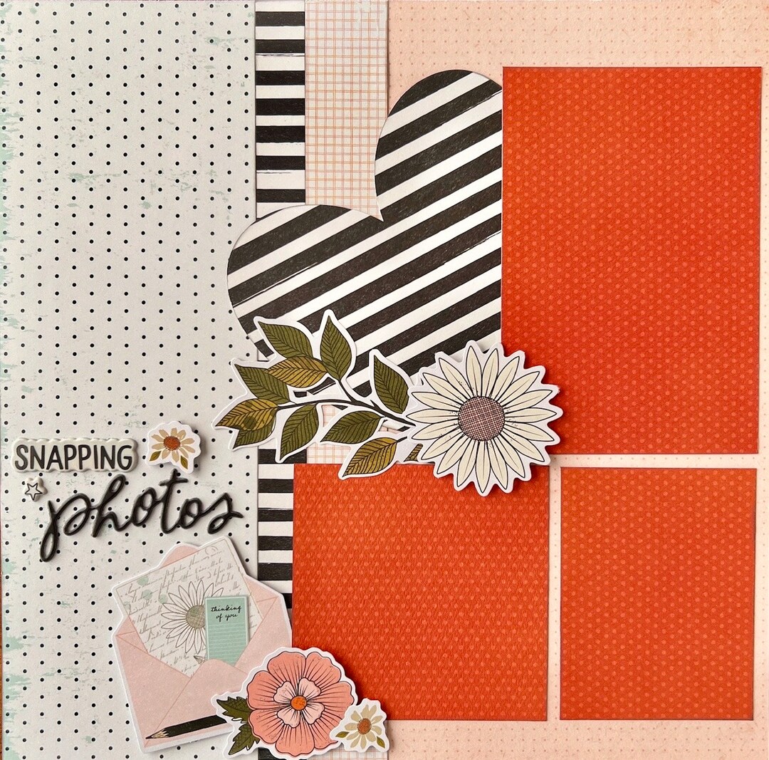 Capturing All of This 12x12 Scrapbook Layout Page Kit - Etsy