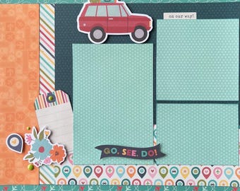 Making Memories All Over the World 12x12 Preassembled Scrapbook Page ...