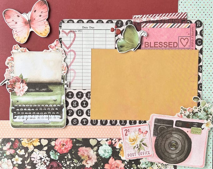 Blessed 12x12 Preassembled Scrapbook Layout Page Sample - Etsy