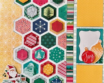 Christmas Magic 12x12 Scrapbook Layout Page Kit - Etsy