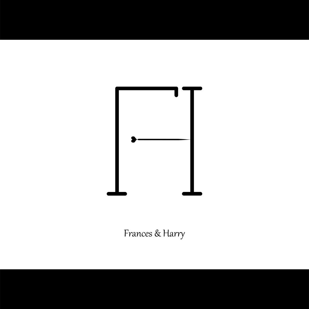 Initial Logo / Custom Two Letter Monogram / First Letters - Etsy