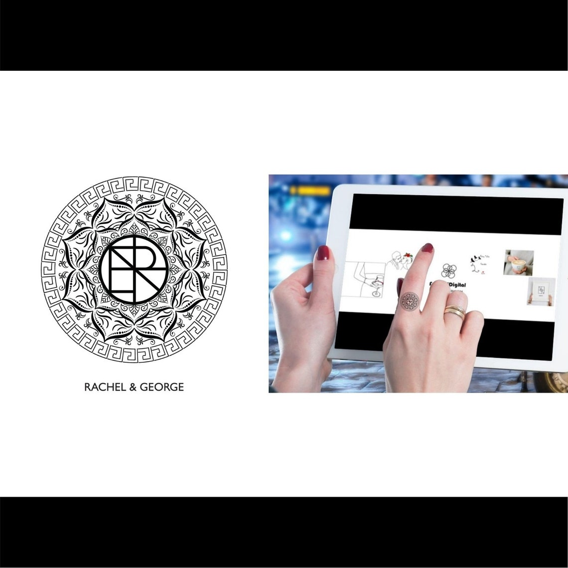 Custom Name and Mandala Tattoo Design / Monogram / Digital File - Etsy