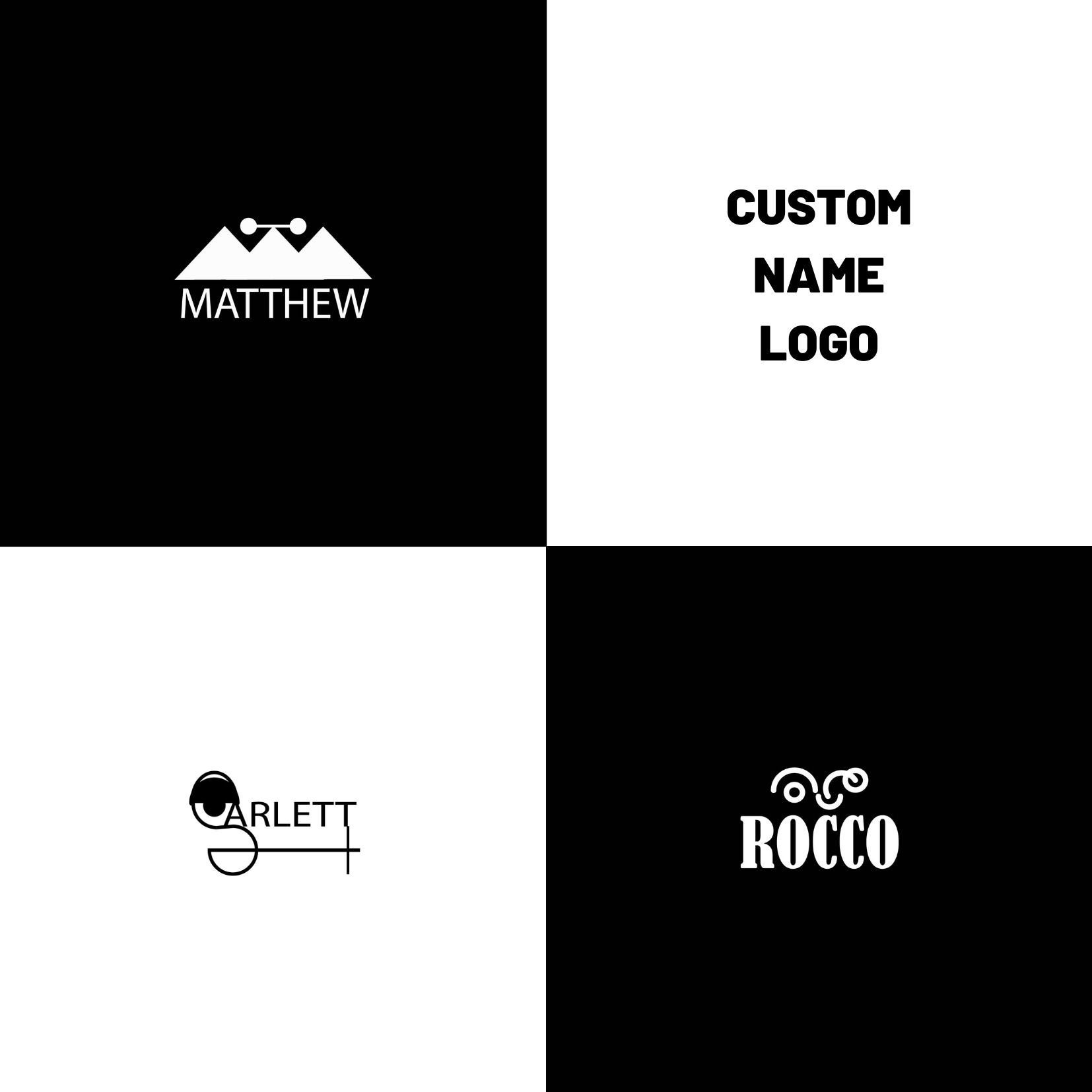 Custom Name Logo Design, Brand or Personal Logo, Name or Word Symbol ...
