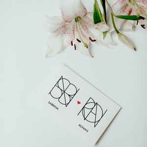 Custom Two Names Two Logos, Monogram, Graphic Art, Digital File ...