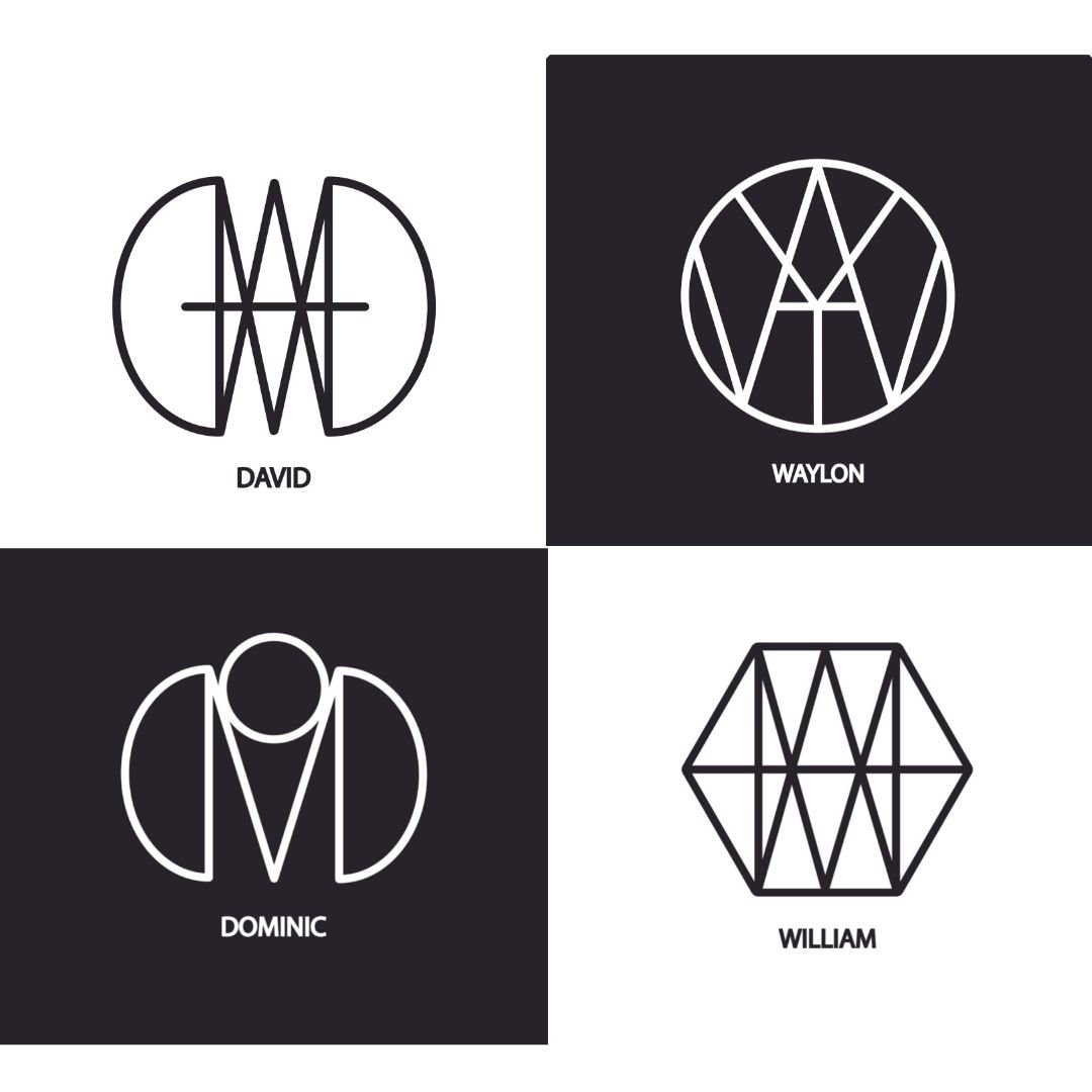 Custom Name Letters Design - Monogram - Typography - Personalized ...