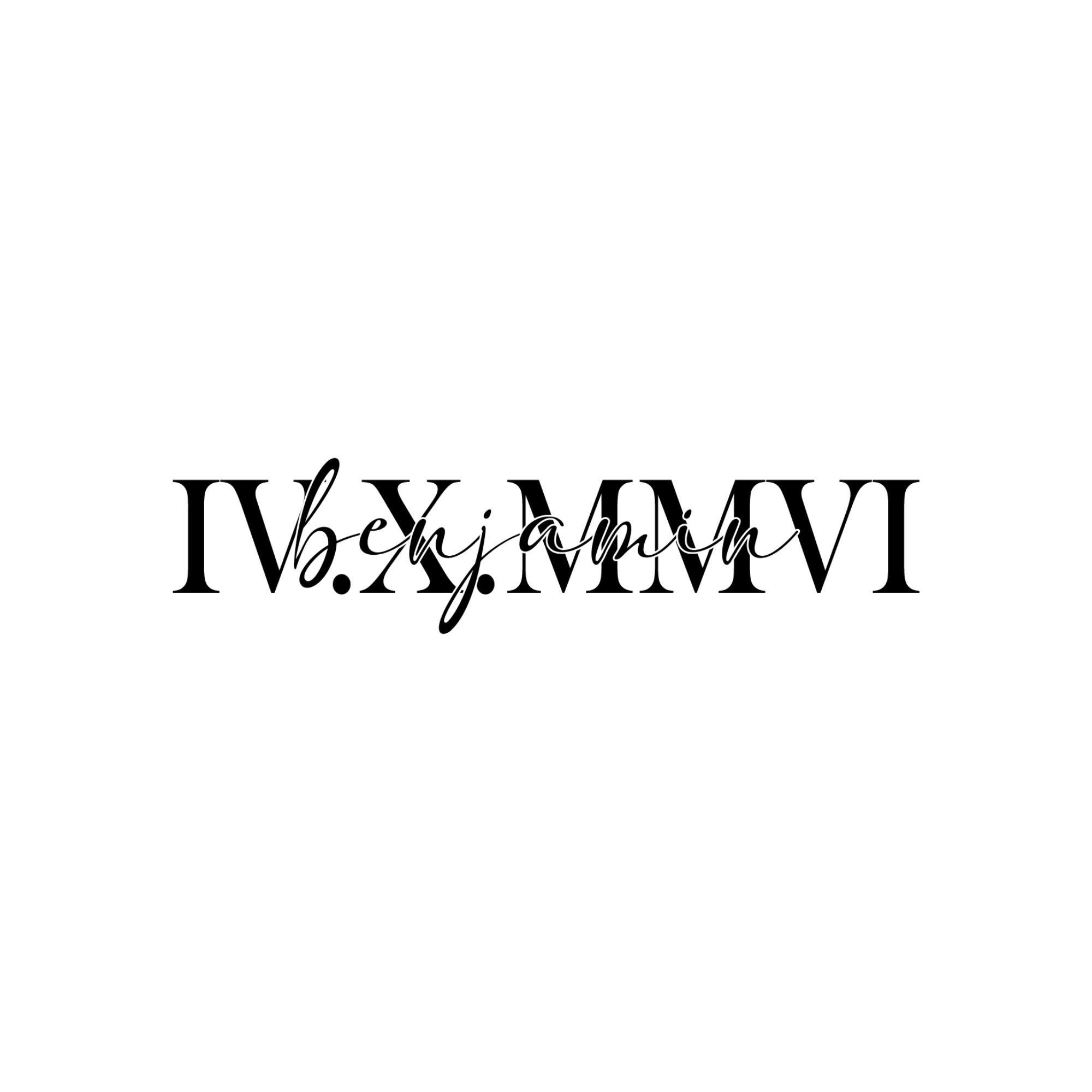 Roman Numerals Designs Roman Numerals Designs