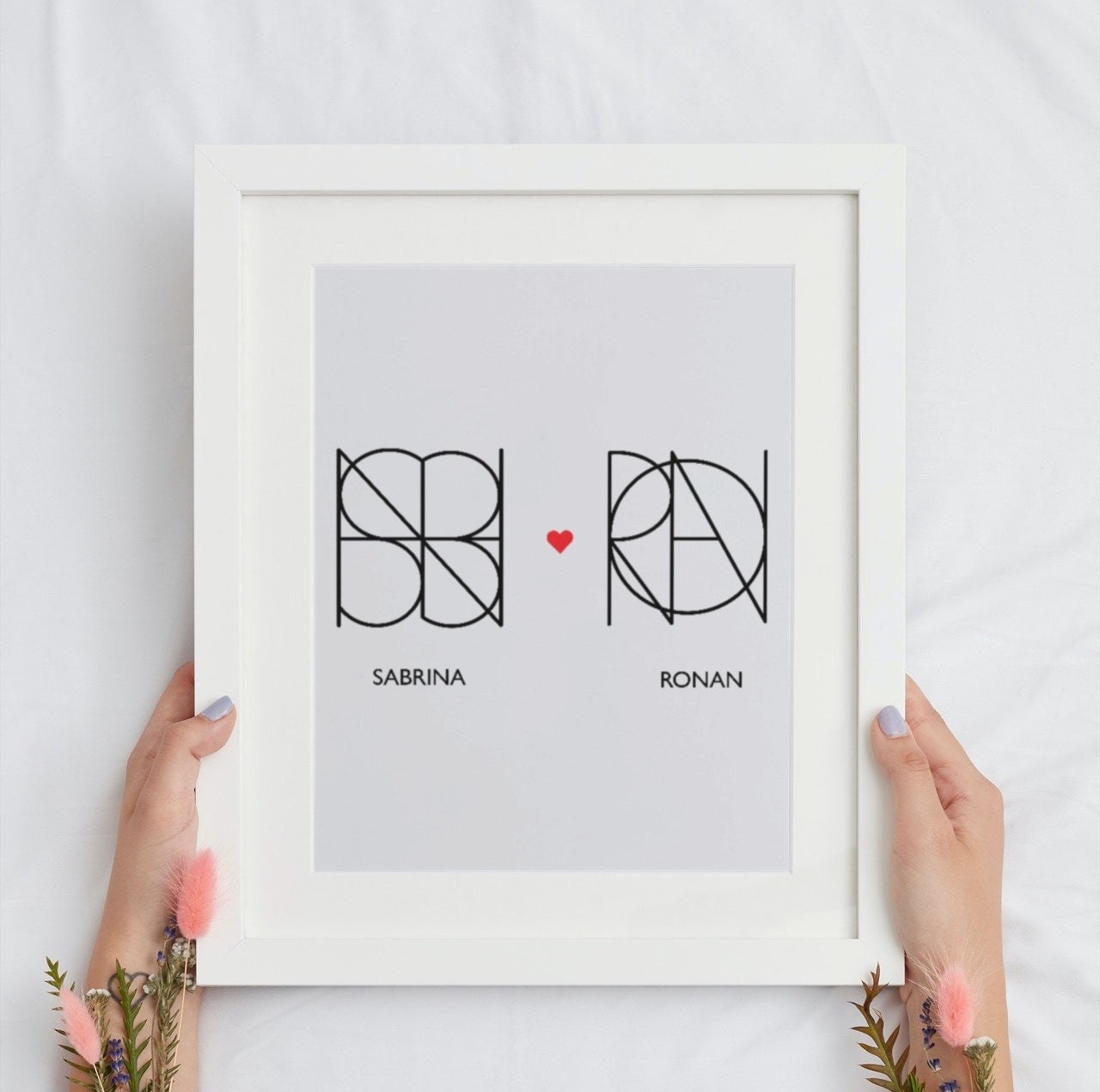 Custom Two Names Two Logos, Monogram, Graphic Art, Digital File ...