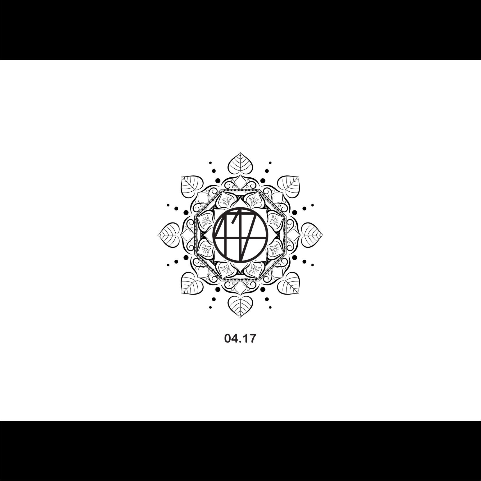 Custom Dates Logo and Mandala Tattoo Design / Monogram / Digital File ...