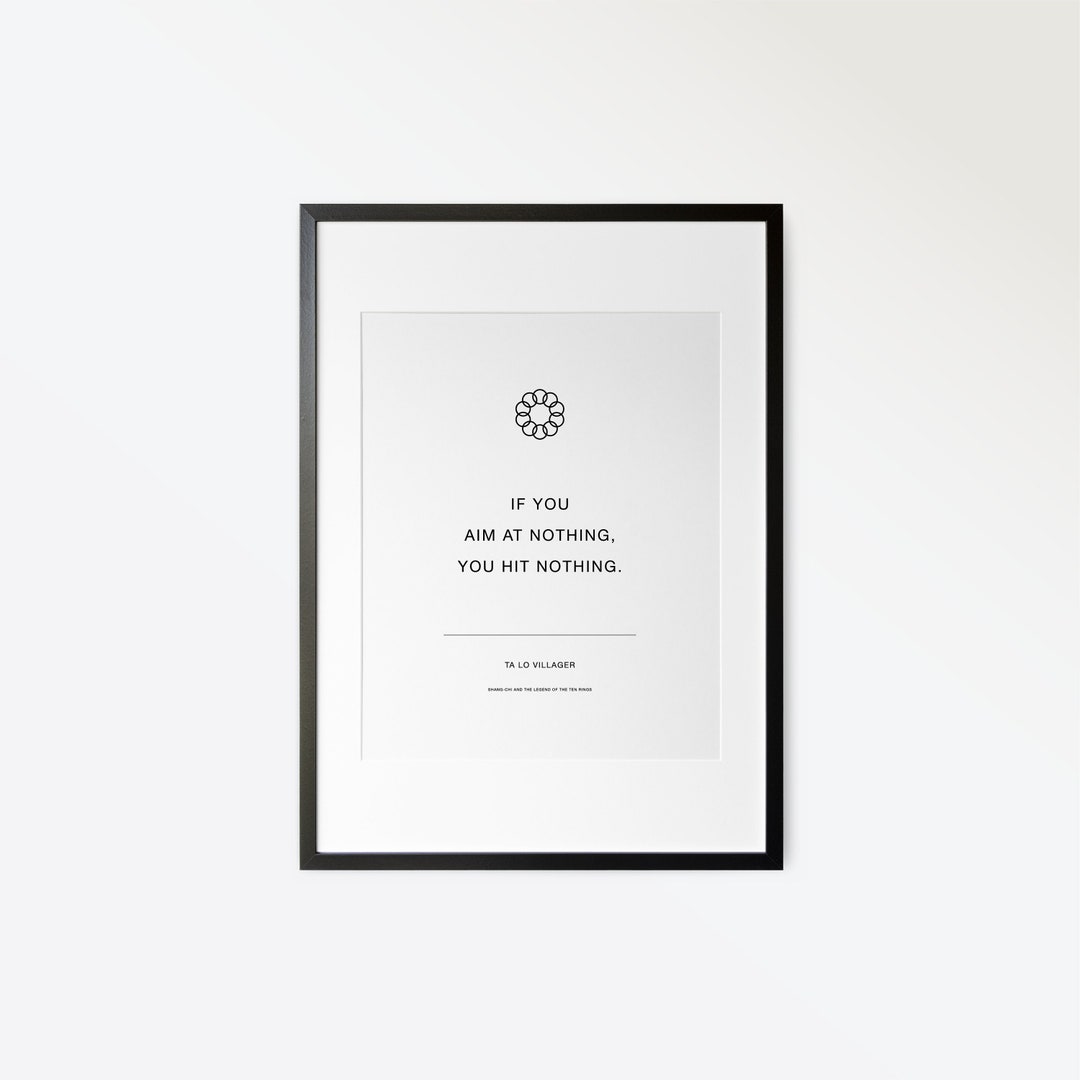 Shang Chi Quote Digital Download | Minimalist Home Decor | Printable ...