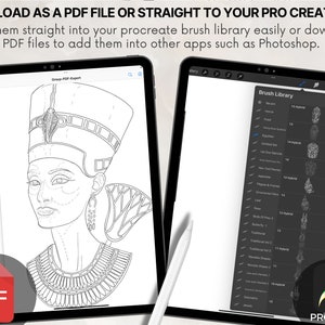 Egyptian Brushes Procreate Brush Set Egyptian Tattoo Stamp Brushes Procreate Brushes for Tattoo ...