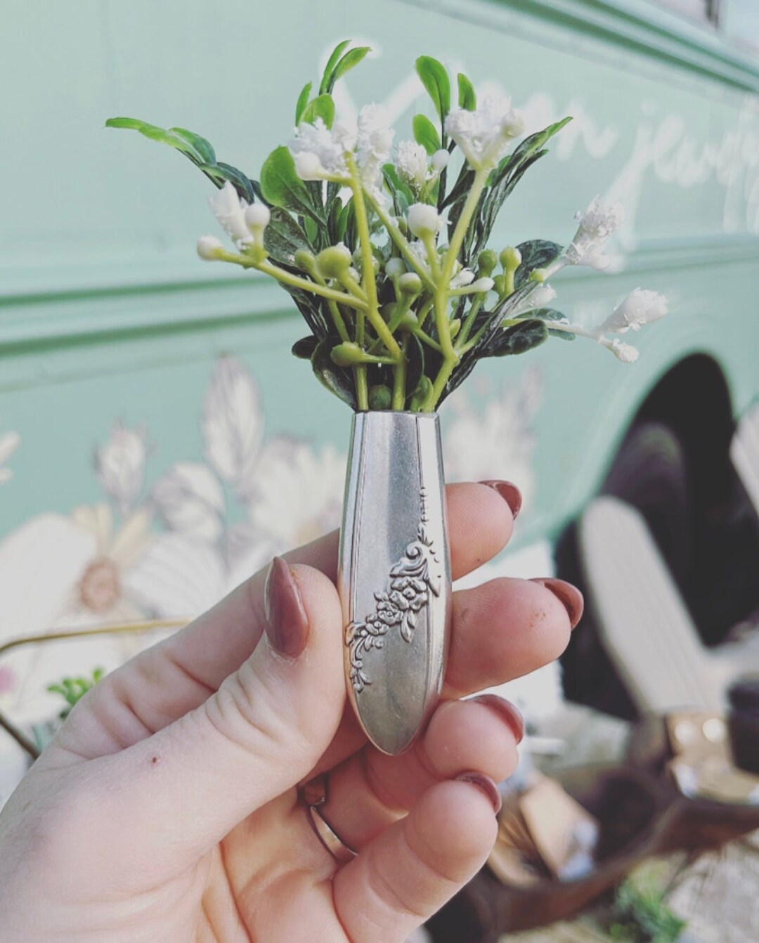 Magnetic Bud Vase, Refrigerator Bud Vase, Gift for Mom, Knife Handle ...