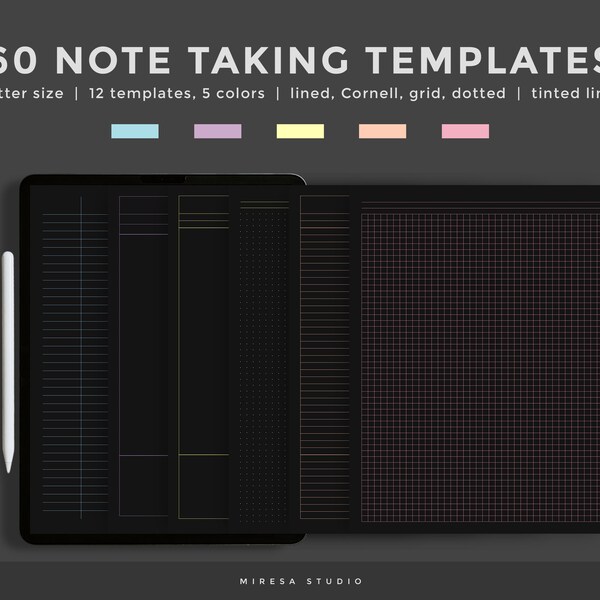 Digital Notebook Paper - Etsy