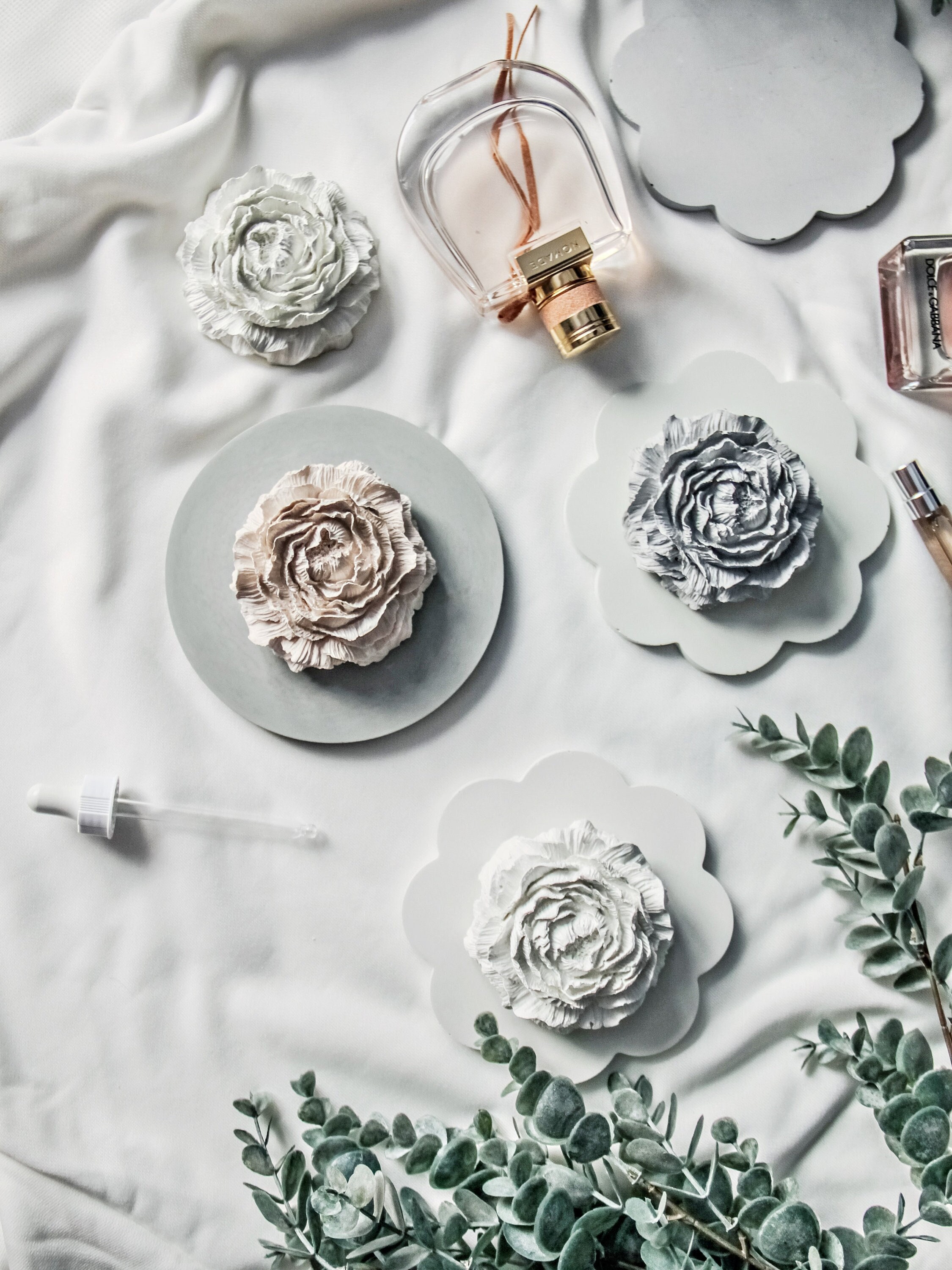 Peony Aroma Passive Diffuser Set, Room Fragrance Essential Oil Scented ...