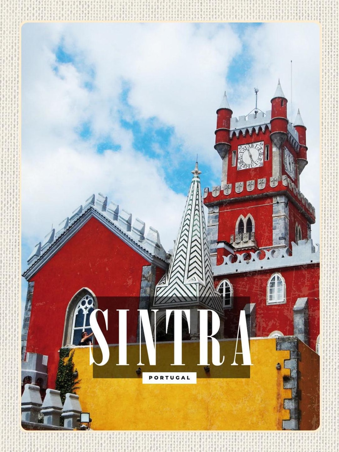 Sign Sintra Portugal Palácio Pena Palace 12x18 20x30 30x40 Sheet Metal ...