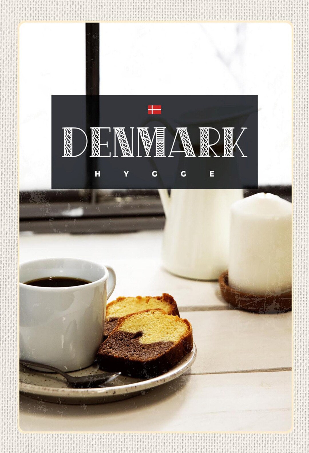 Sign Saying Hygge Denmark Denmark Cake Coffee Window Jw - Etsy