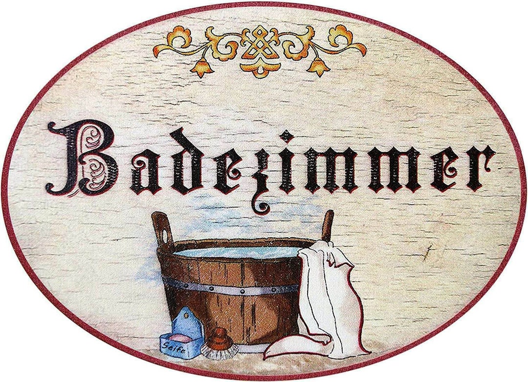 Nostalgia Nostalgia Retro Bathroom Door Sign Antique Style - Etsy