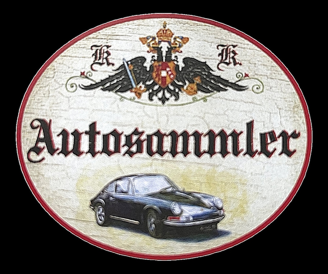 Kuk Nostalgia Wooden Sign "car Collector" Porsche 911 Automobile Sports ...