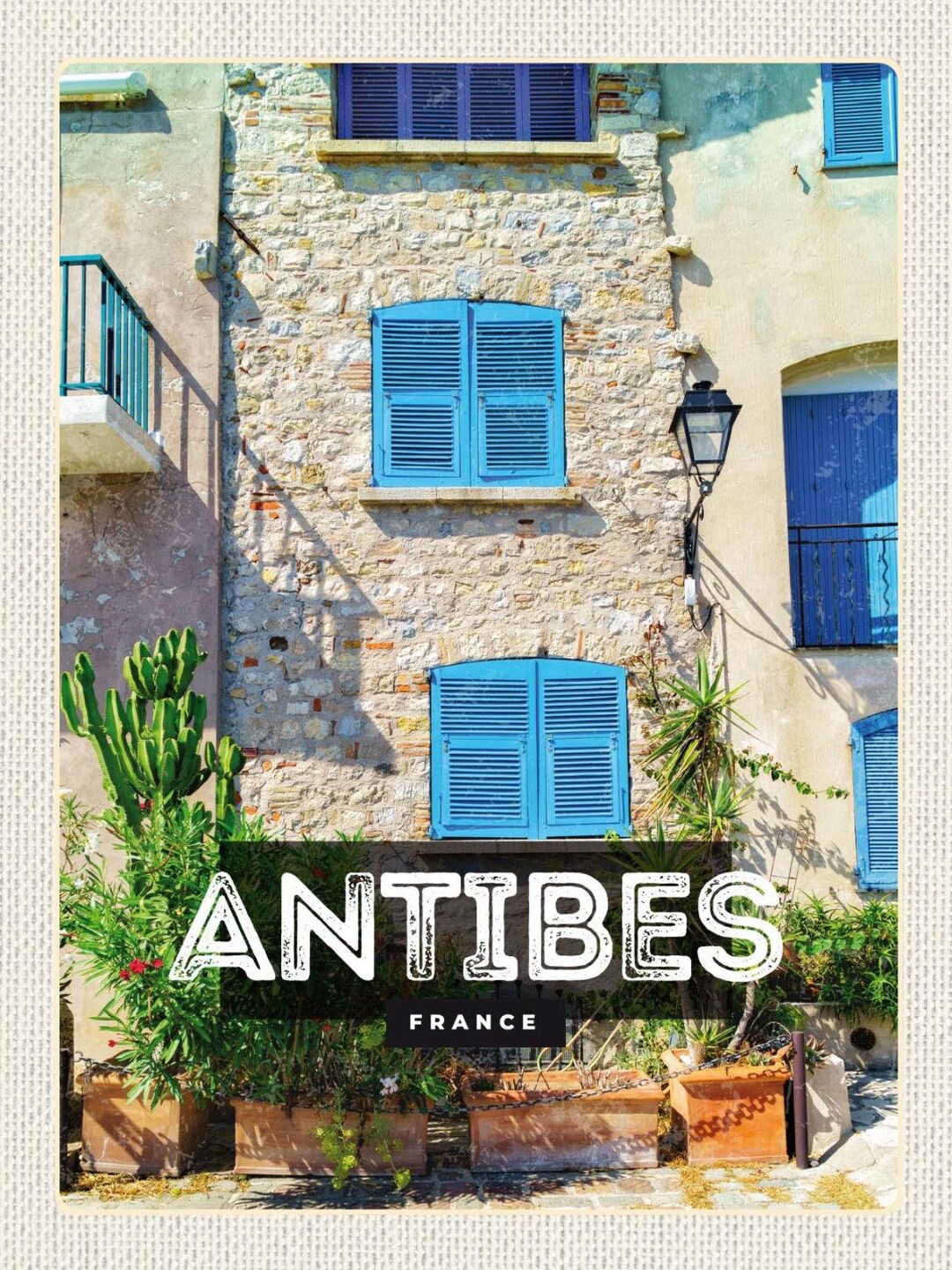 Sign Antibes France House City 12x18 20x30 30x40 Sheet Metal or Wood - Etsy