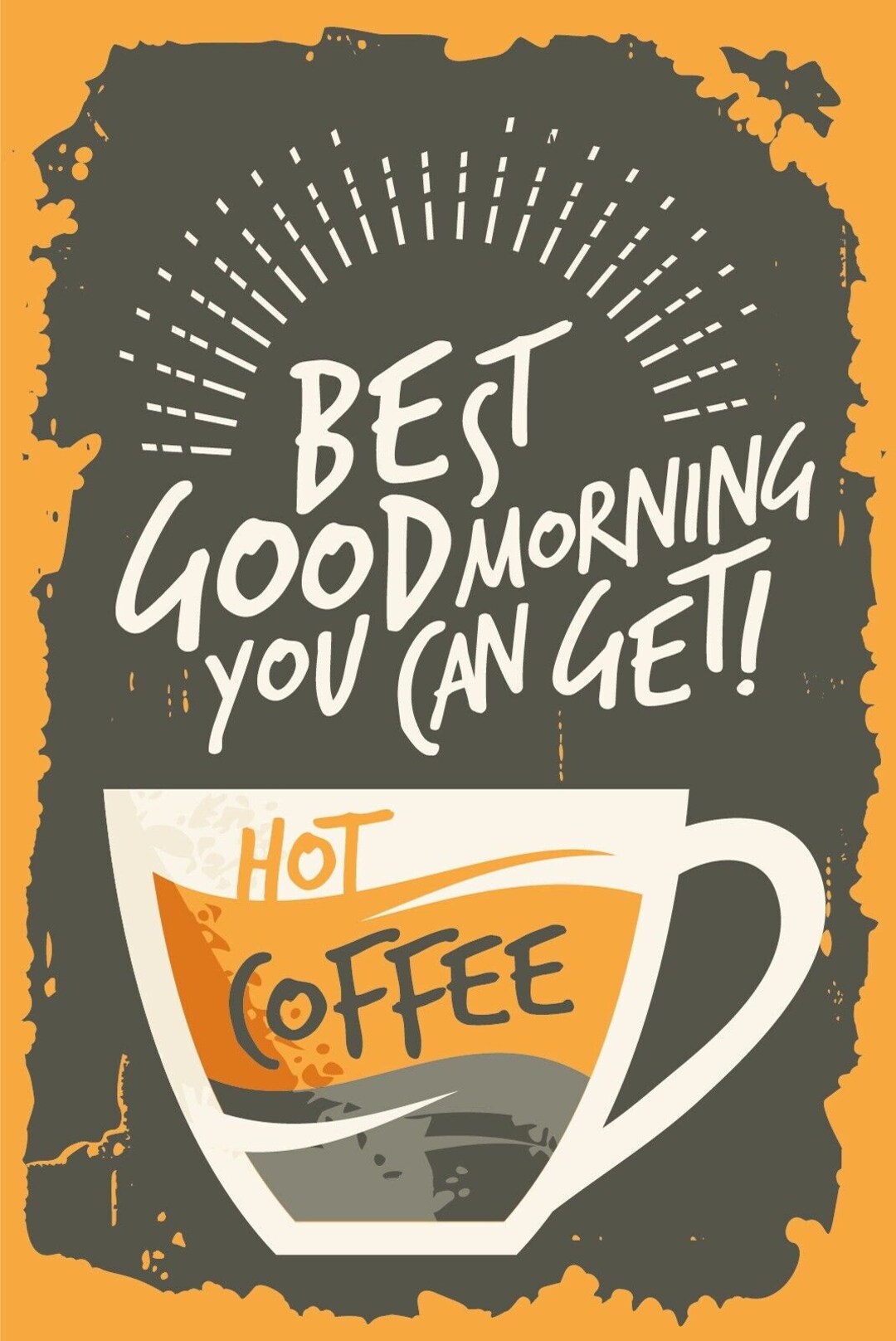 Nostalgia Sign Good Morning Coffee Coffee 12x18 / 20x30 / 30x40 Sheet ...