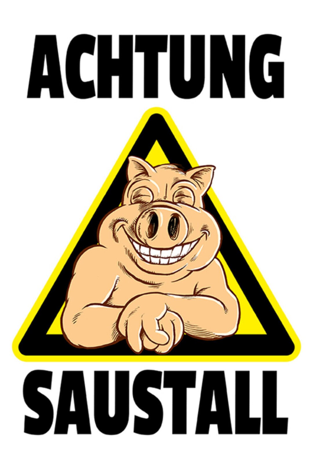 Sign Saying Attention Mess Pig Disorder Chaos Jw - Etsy
