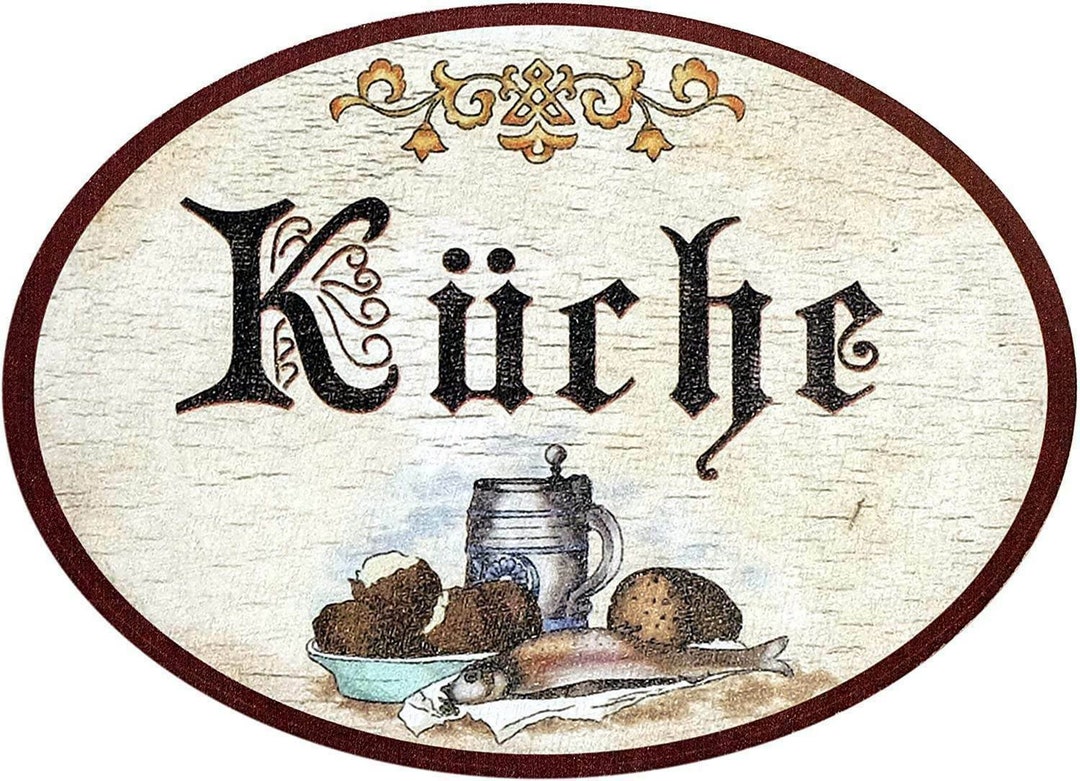 Nostalgia Nostalgia Retro Kitchen Door Sign Antique Style Birch Plywood ...