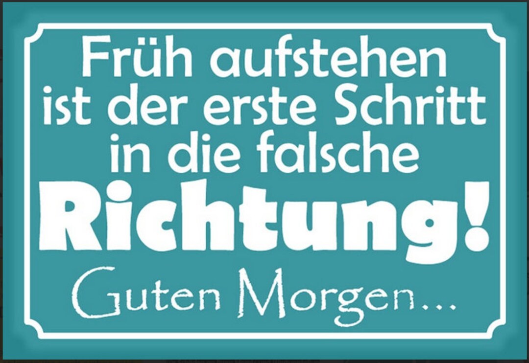 Nostalgia Sign Sayings Early Riser 12x18/20x30/30x40 Sheet Metal or ...