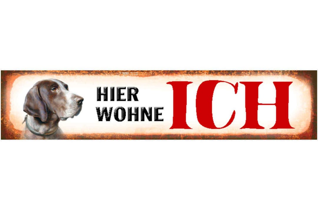 Sign Here I Live Hunting Dog House Animal Love Hunting 46 X 10 Sheet ...