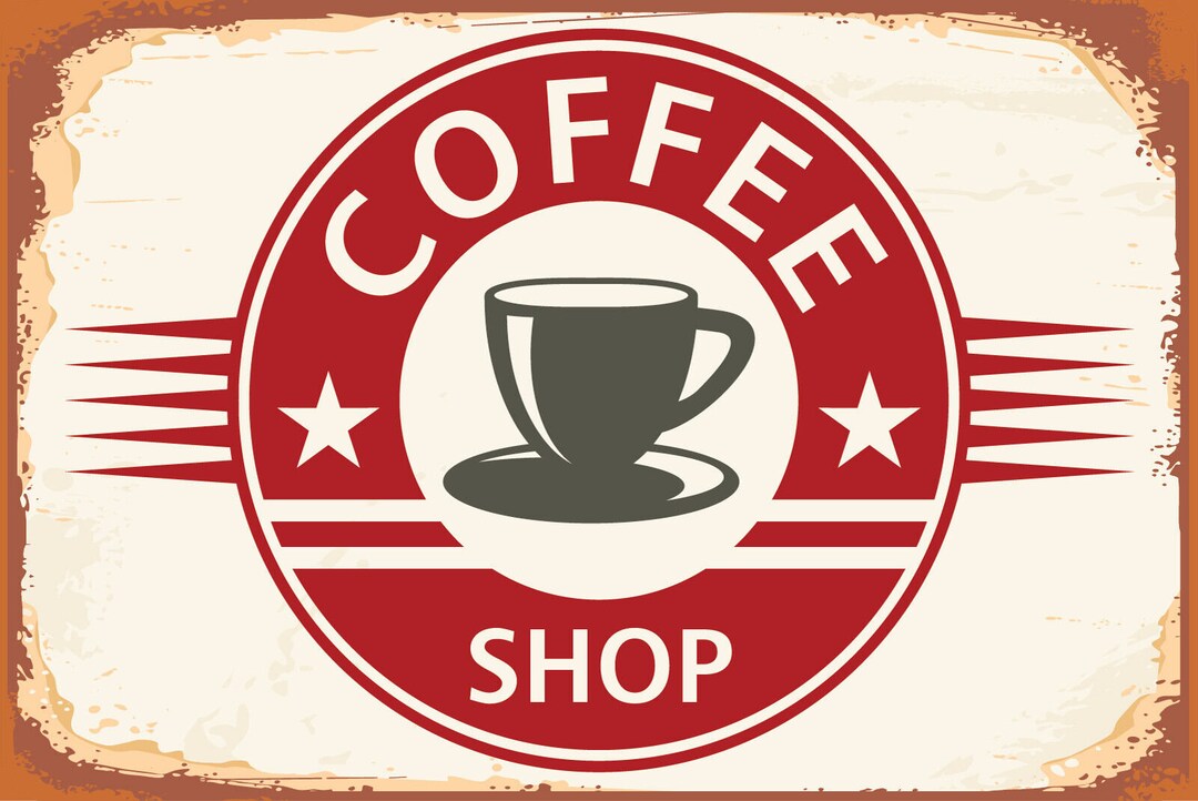 Nostalgia Sign Coffee Shop Coffee Café 12x18 / 20x30 / 30x40 Sheet ...