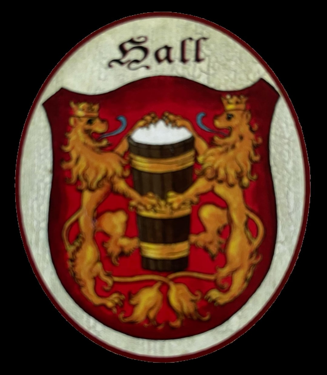 Nostalgia Wooden Sign Hall Tyrol Coat of Arms Austria Sign - Etsy