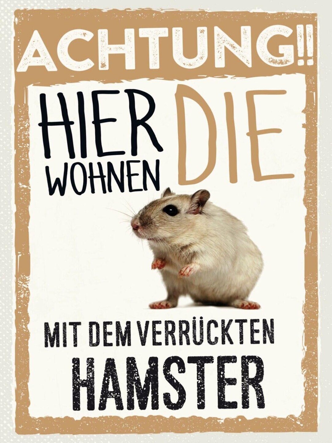 Sign Caution Here Live Those With Hamsters 12x18 20x30 30x40 Sheet ...