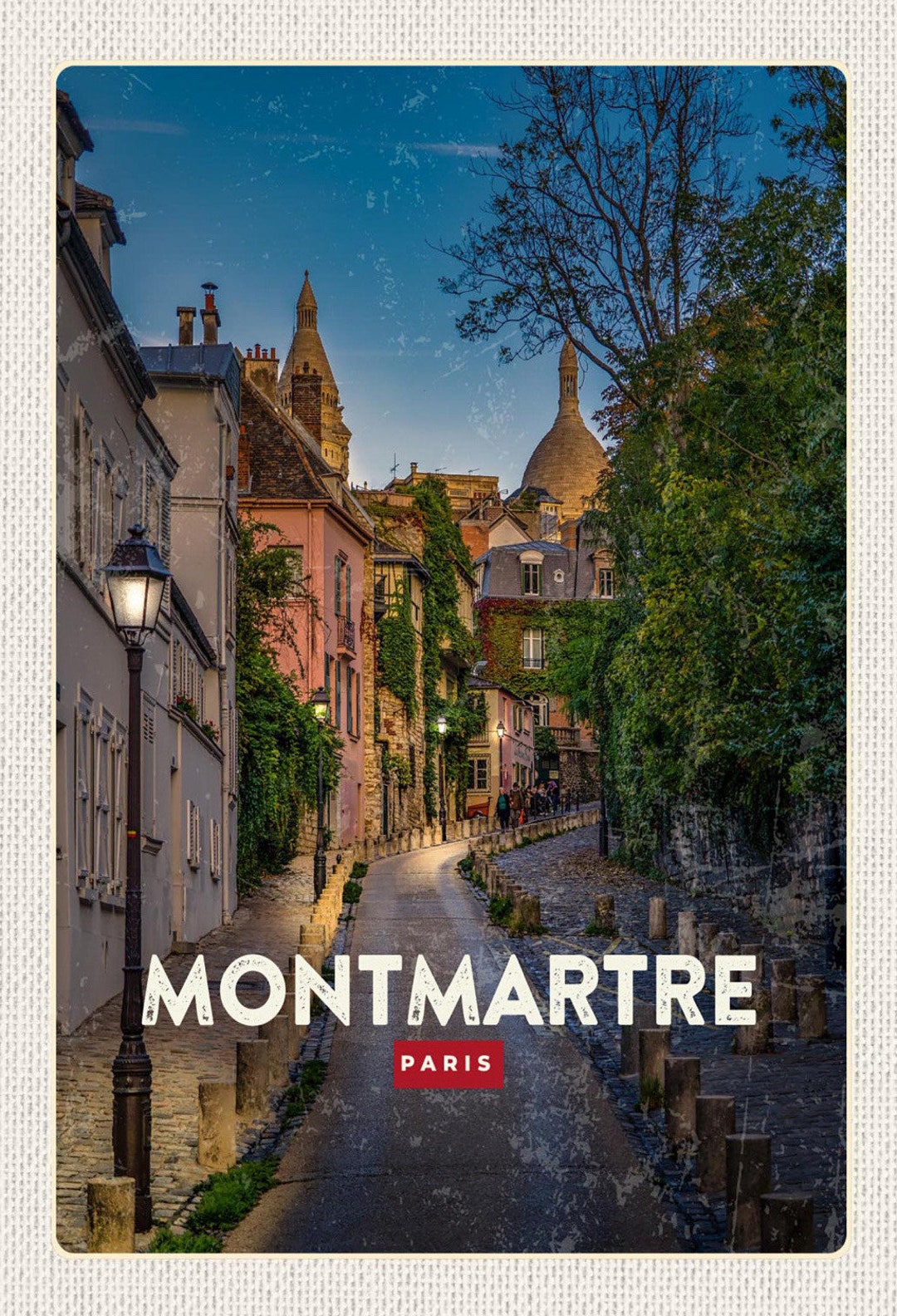 Sign Saying Montmartre Paris France City View Jw - Etsy