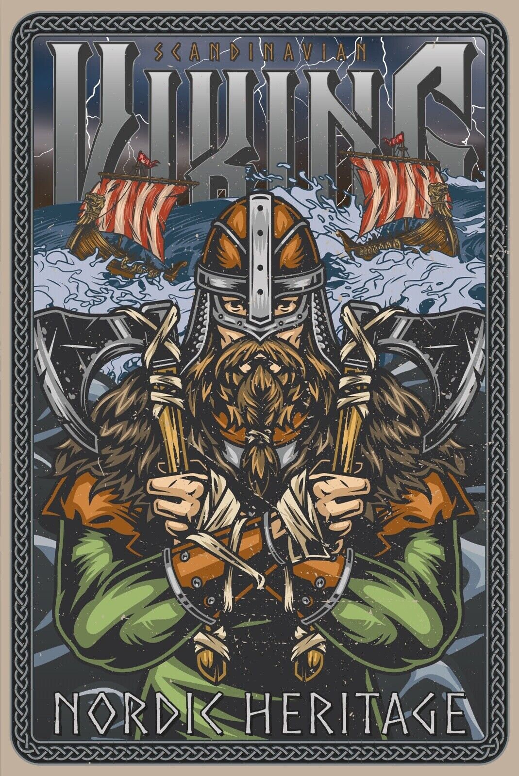 Nostalgia Sign Scandinav. Viking Viking 12x18 / 20x30 / 30x40 Sheet ...
