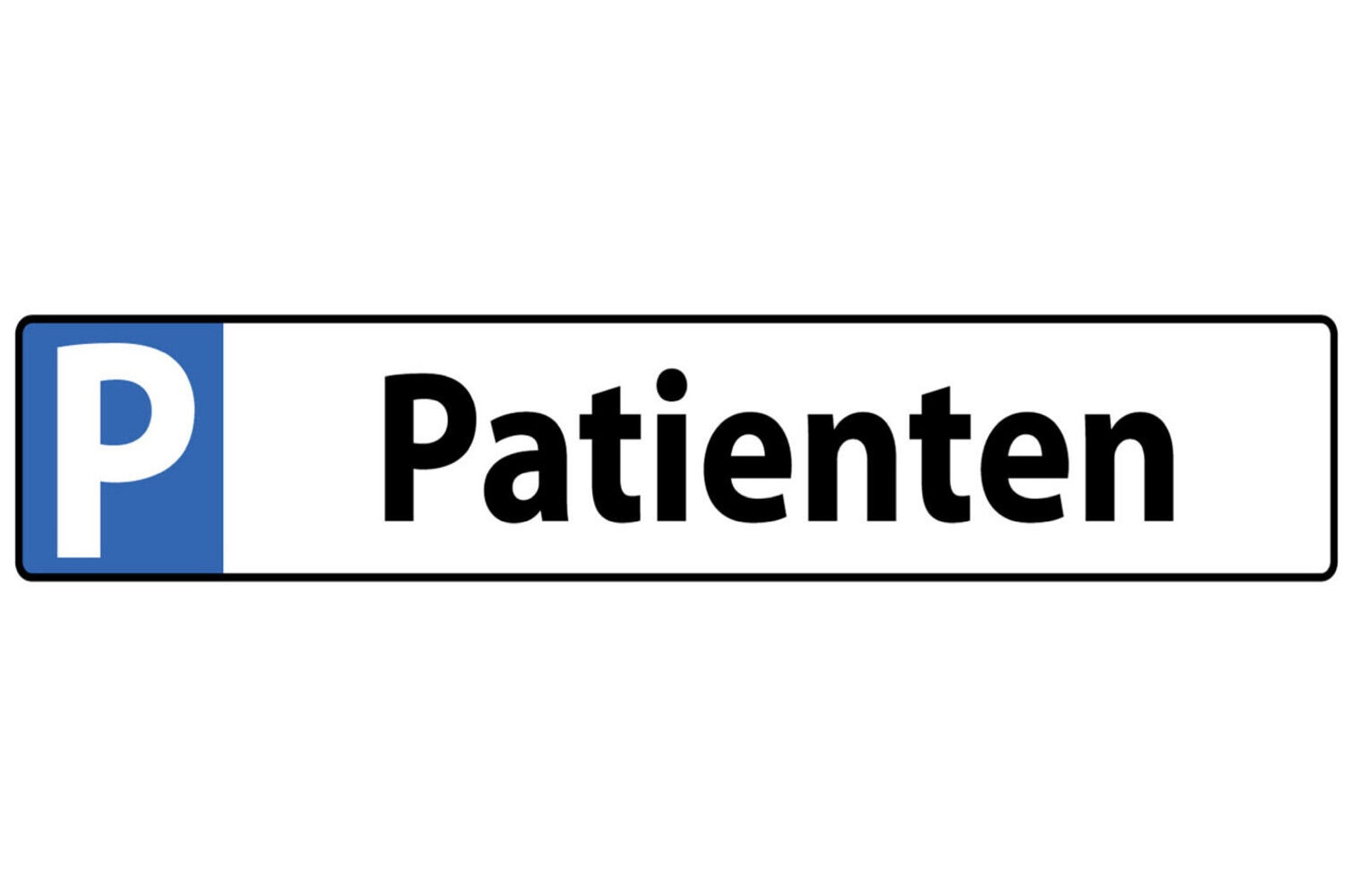 Sign Patient Parking Lot Parking Doctor Doctor Practice 46 X 10 Sheet ...