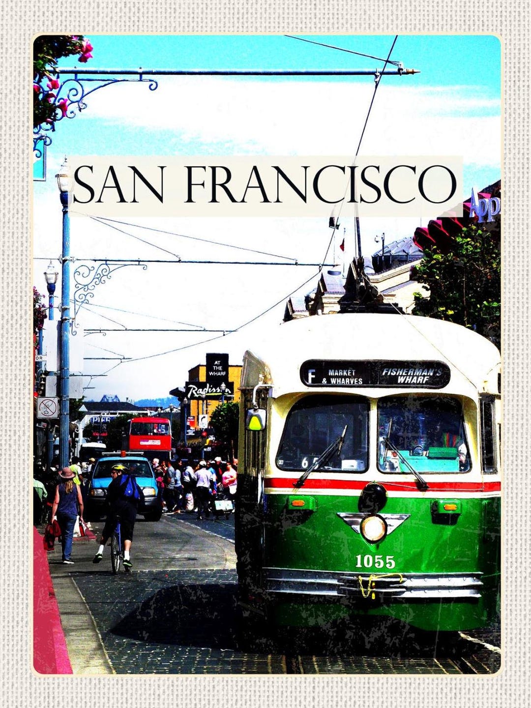 Sign San Francisco Cable Car Street Cable Car USA 12x18 20x30 30x40 ...