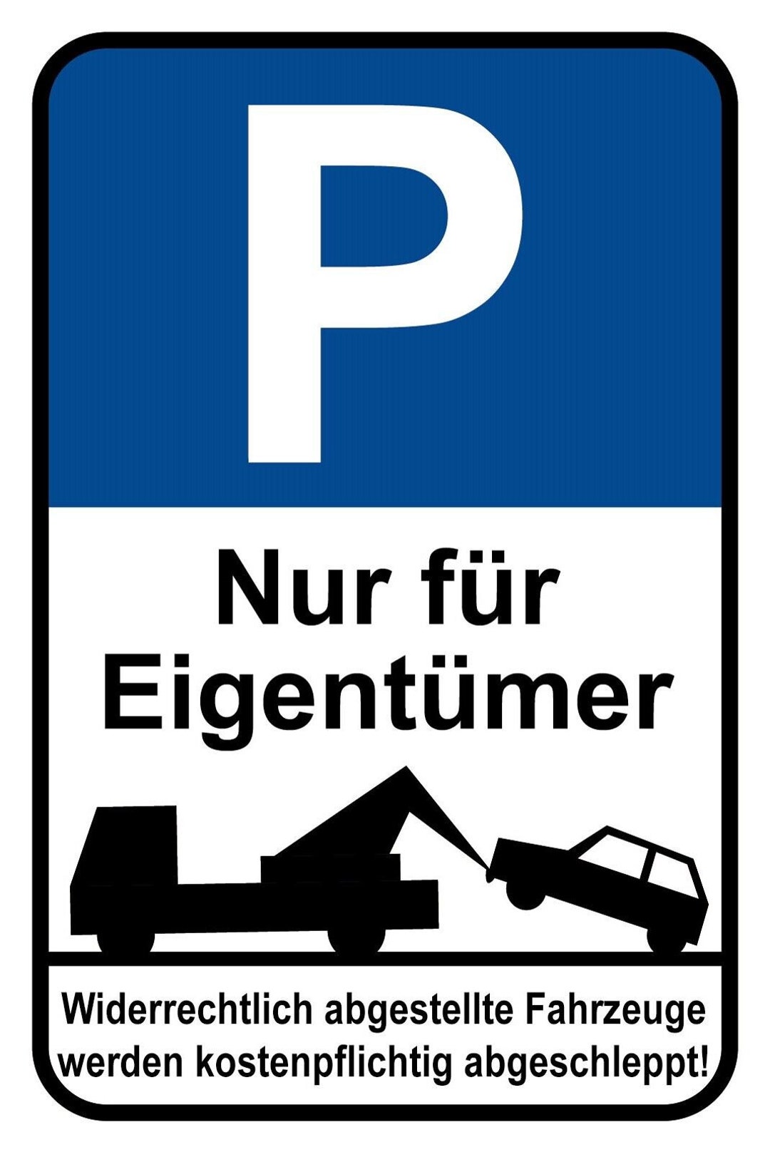Parking Sign for Owners Only Parking 12x18 / 20x30 / 30x40 Sheet Metal ...
