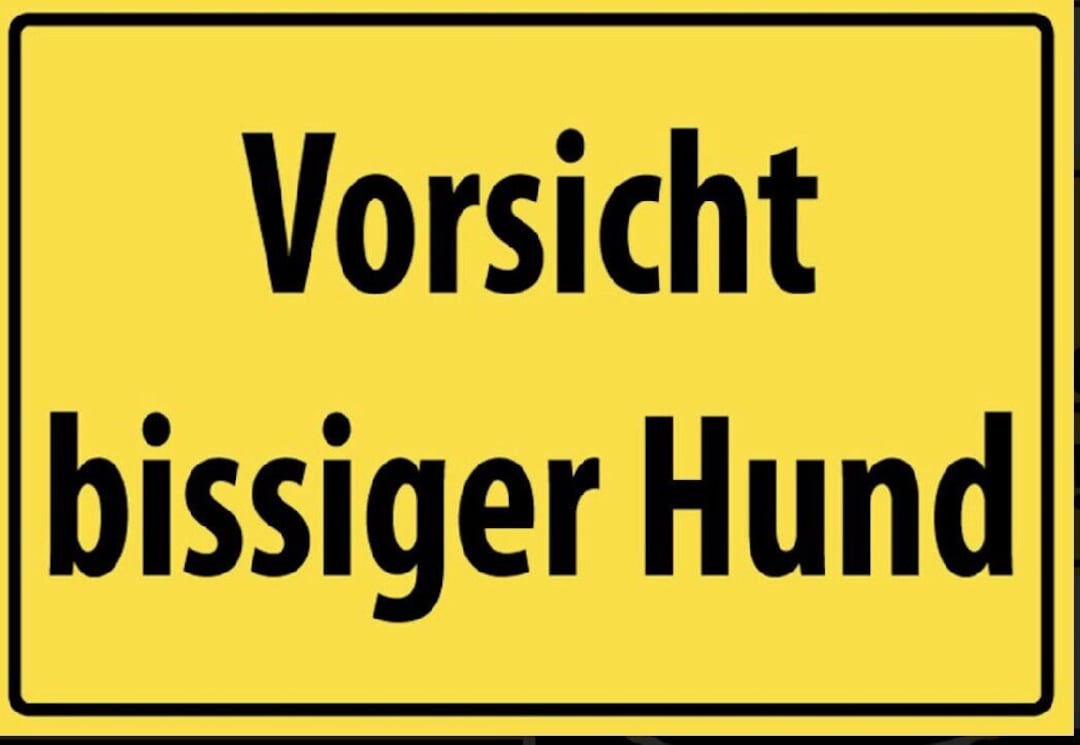 Sign Caution Vicious Dog Warning Dogs 12x18/20x30/30x40 Sheet Metal or ...