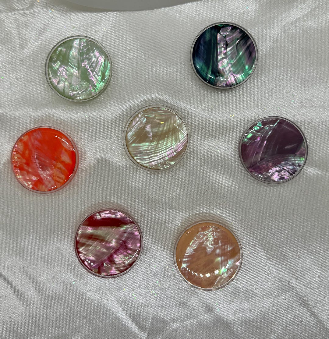 Mother of Pearl Adhesive Phone Grip, Vibrant Colors - Etsy