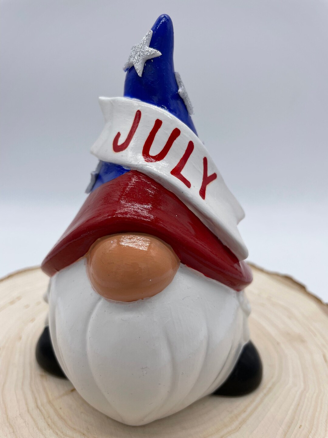 July Birthday Garden Gnome, July Birth Month Gnome Gift, Gift for ...