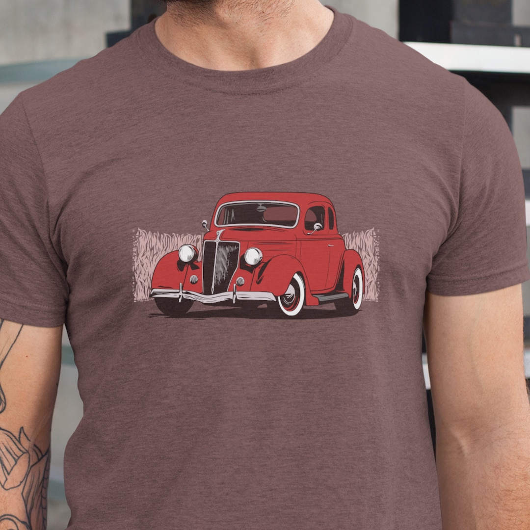 Classic Car Shirt Featuring 36 Ford 5 Window Coupe, Unisex Jersey Tee ...