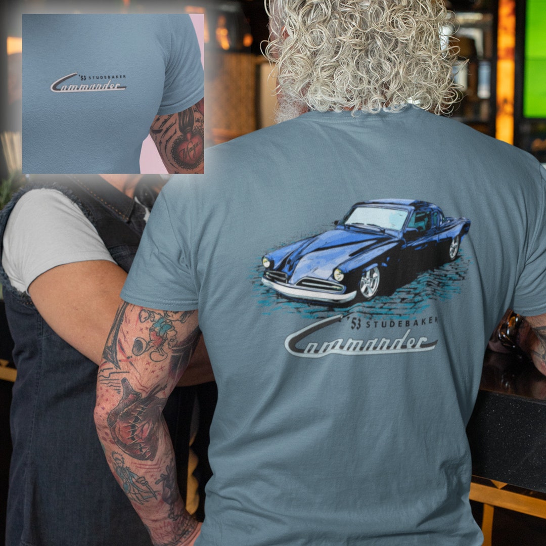 Classic Car Shirt Featuring a Blue 53 Studebaker Commander, Image on ...