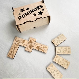 Dominoes Animals Laser Cut File, Domino Set for Kids, Family Game ...