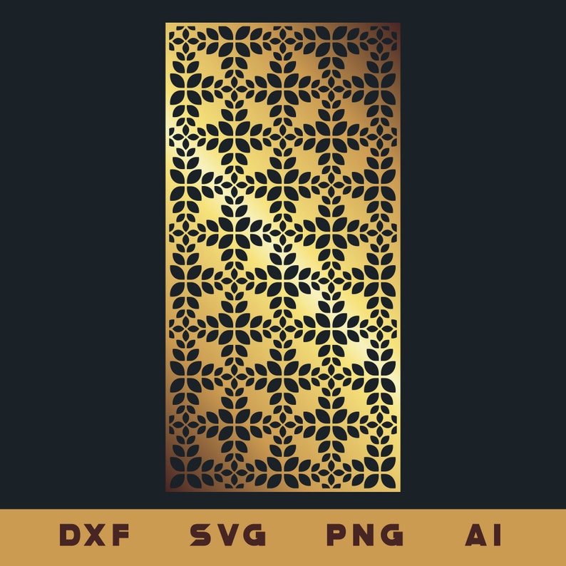 Floral Petal Panel Bundle | Room Divider Blooming Botanic Pattern ...