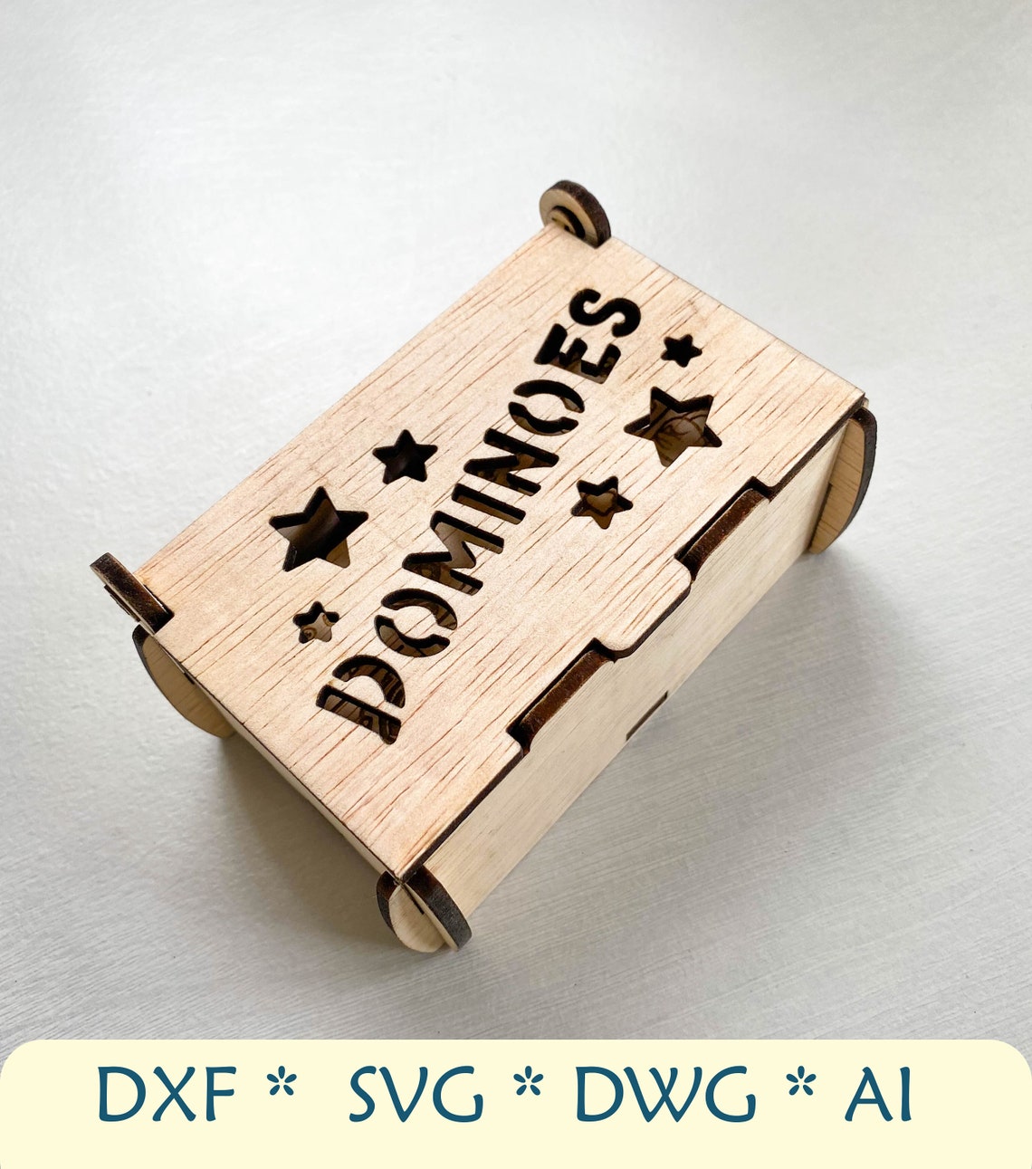 Dominoes Animals Laser Cut File, Domino Set for Kids, Family Game ...