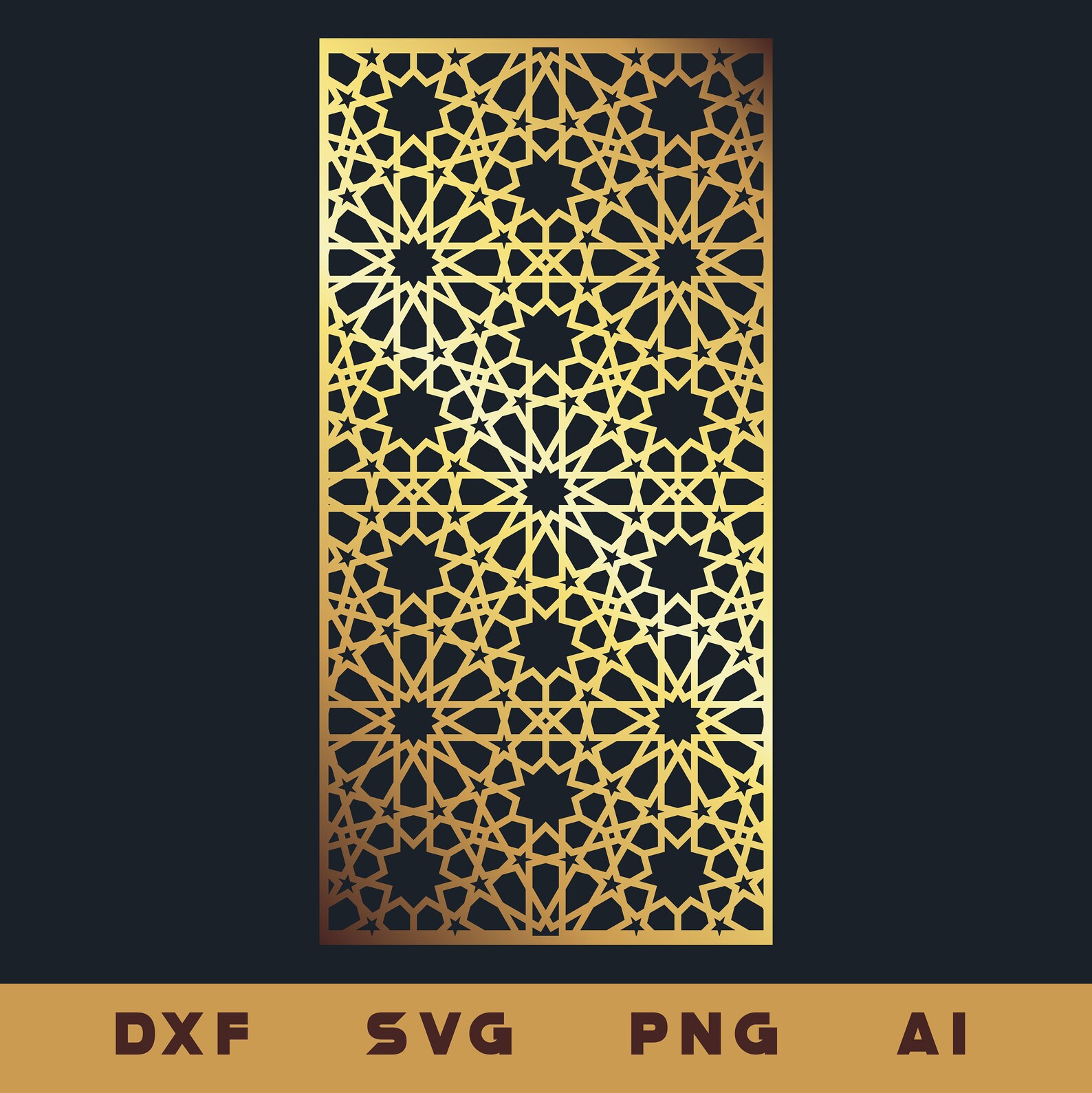 Islamic Pattern Room Divider Bundle I02 | Islamic Geometric Wall Panel ...